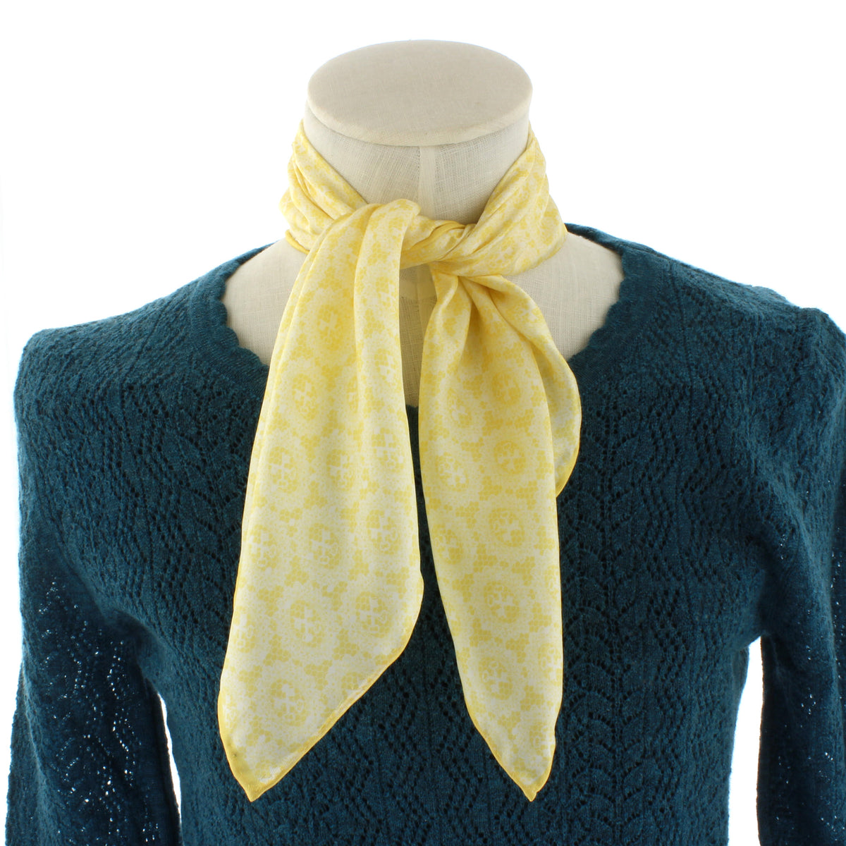 Twill Lace Keys Square Scarf — Historic Scotland Shop