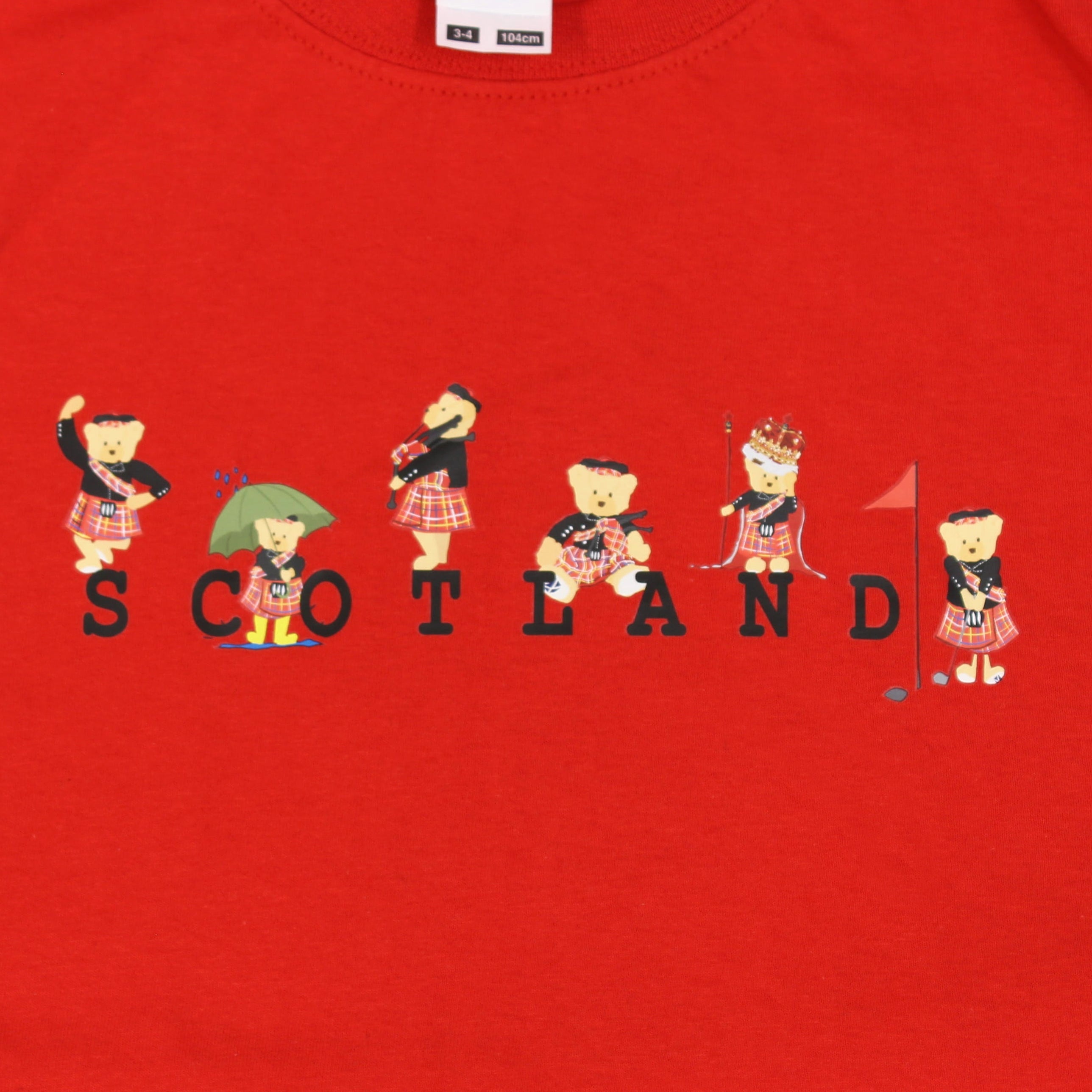 Children's Piper Bear T-Shirt — Historic Scotland Shop