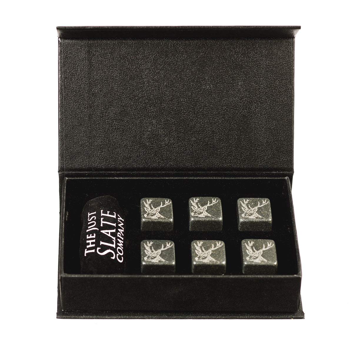 Set of 6 Stag Whisky Stones — Historic Scotland Shop