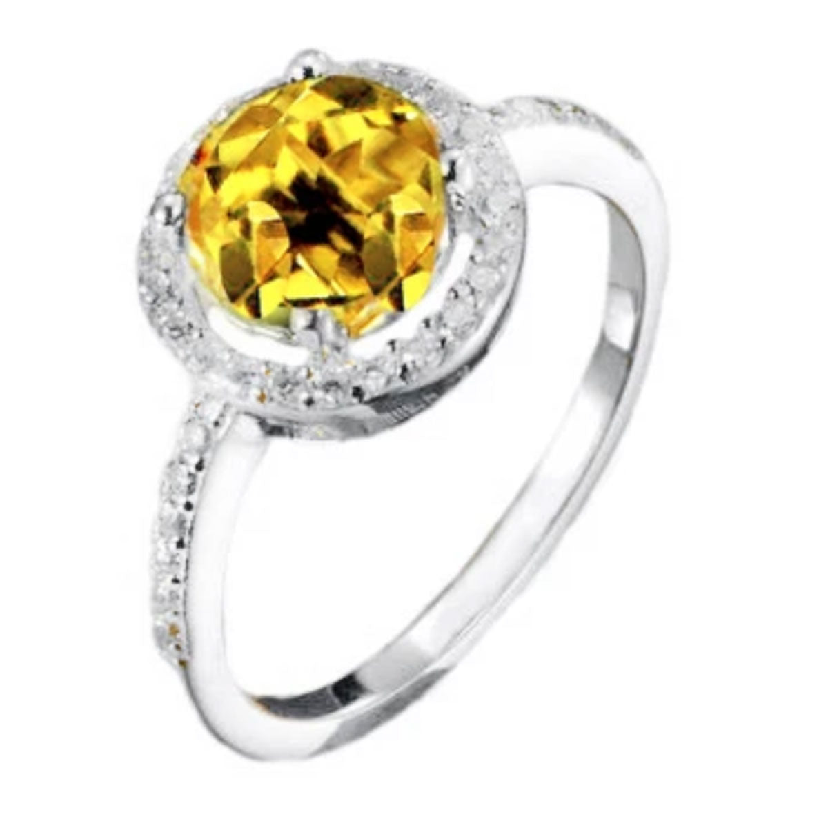 Royal Citrine Silver Ring — Historic Scotland Shop